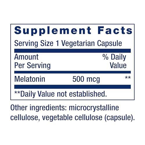 500 mcg melatonin capsules for relaxation