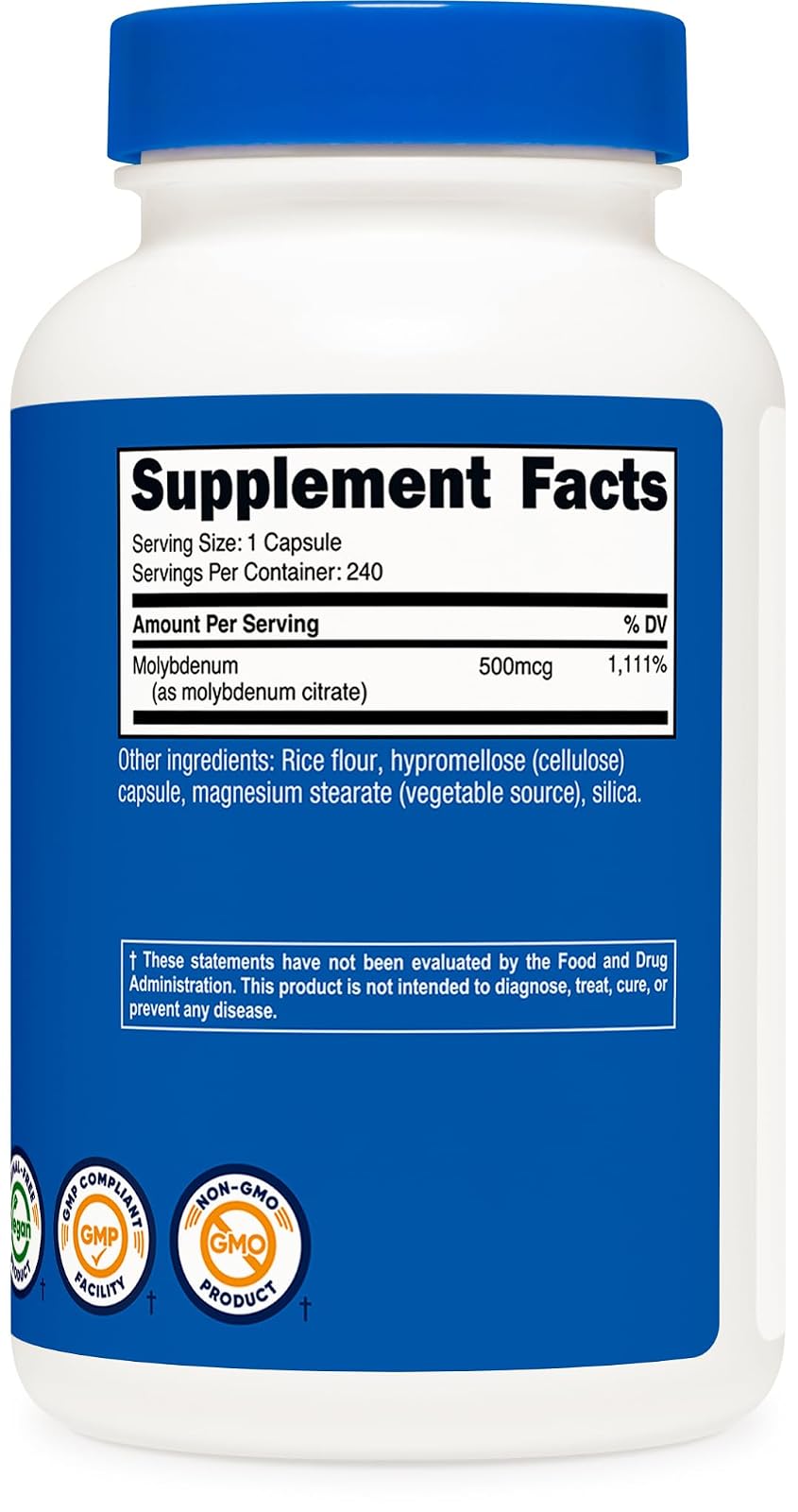 500 mcg molybdenum for wellness