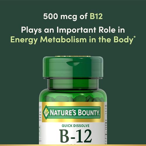 500 mcg vitamin B12 for energy