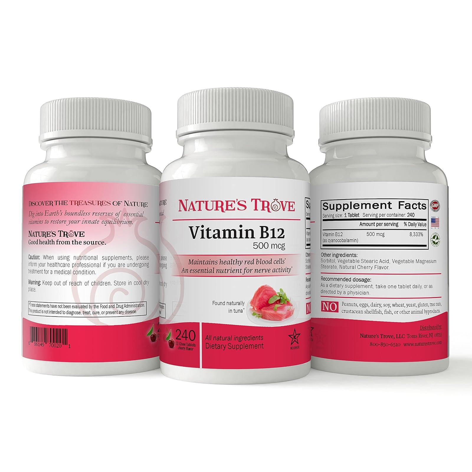 500 mcg vitamin B12 for energy