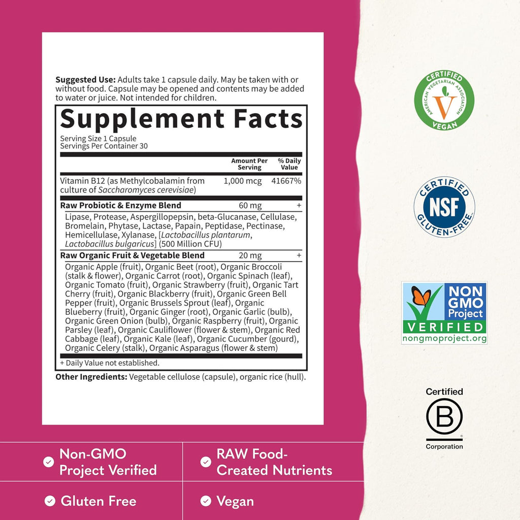 500 mcg vitamin B12 for immune support