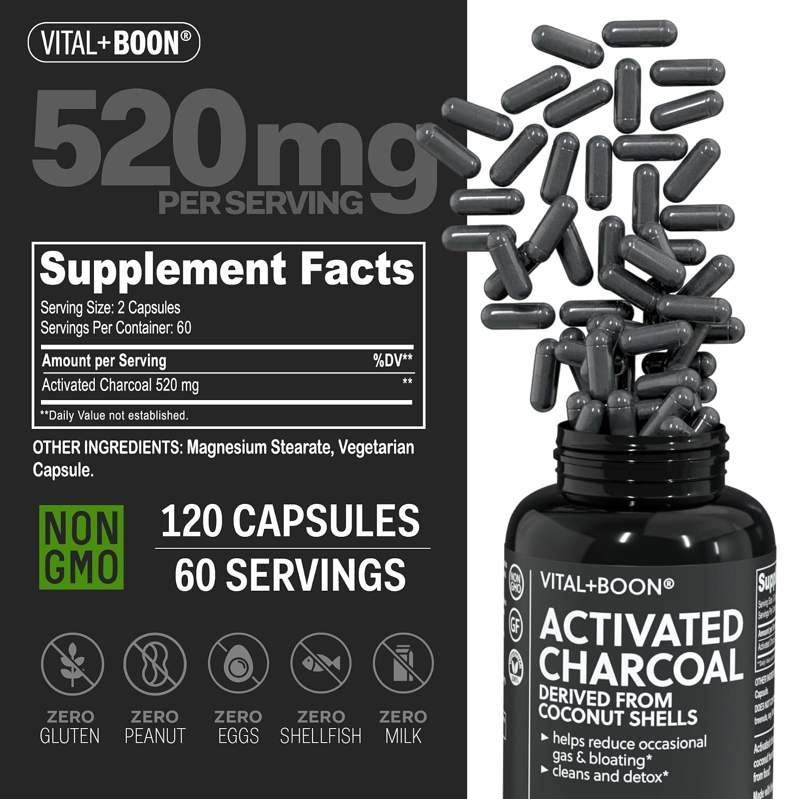 500 mg activated charcoal benefits