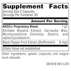 500 mg AHCC capsules for wellness