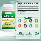 500 mg alfalfa superfood for wellness