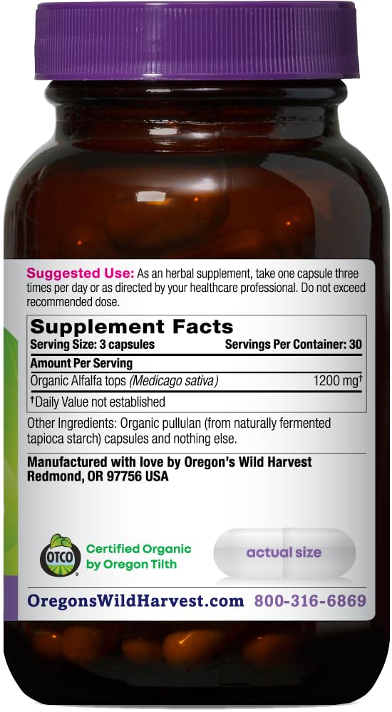 500 mg alfalfa supplement for wellness