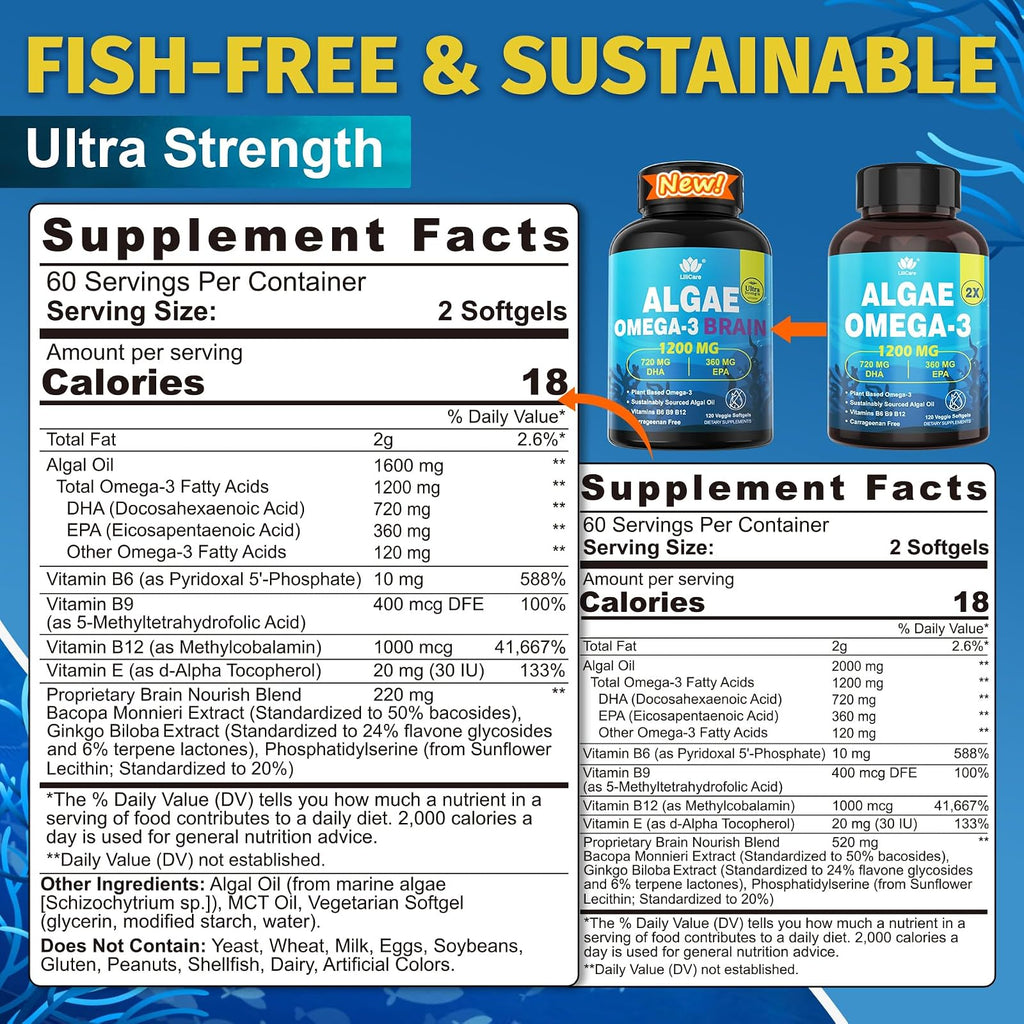 500 mg algae omega oil