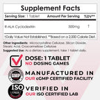 500 mg alpha lipoic acid capsules