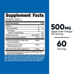 500 mg apple cider vinegar per gummy