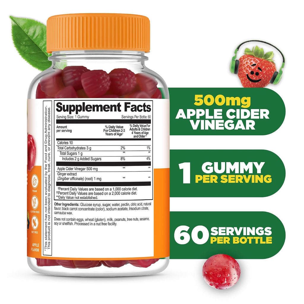 500 mg apple cider vinegar supplement
