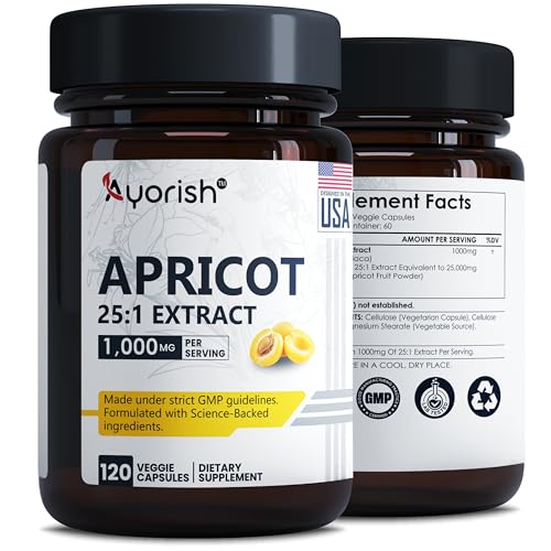 500 mg apricot extract per capsule