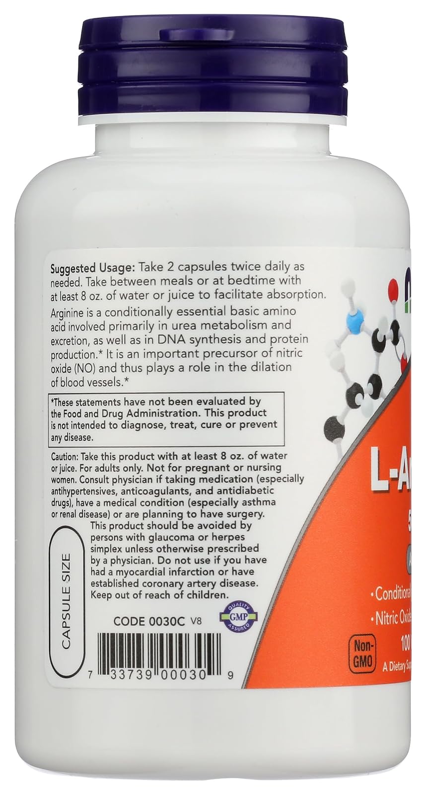 500 mg Arginine for heart health