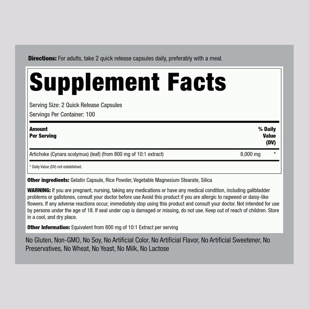 500 mg artichoke extract benefits