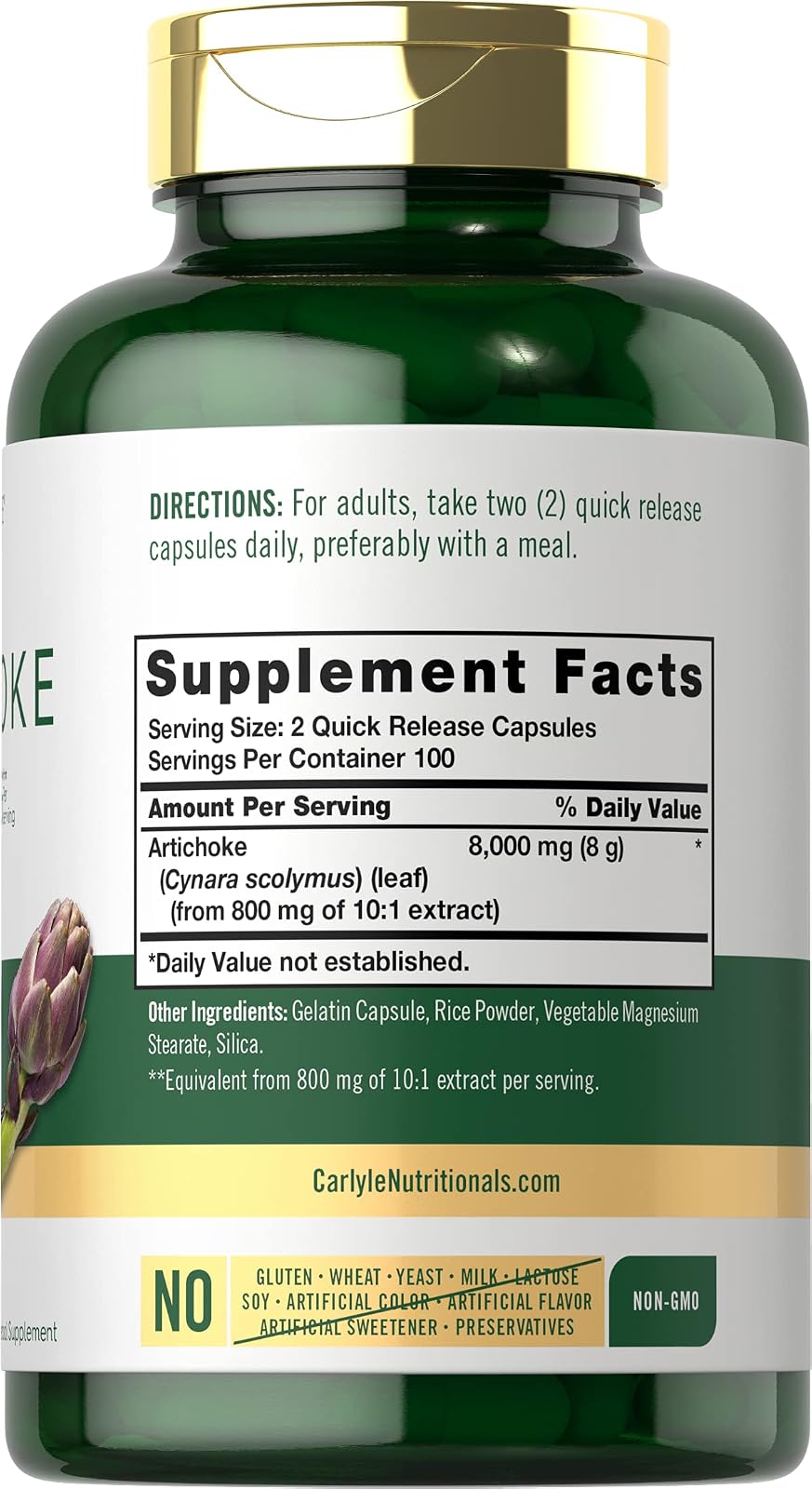 500 mg artichoke supplement benefits