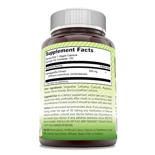 500 mg ashwagandha capsules for stress