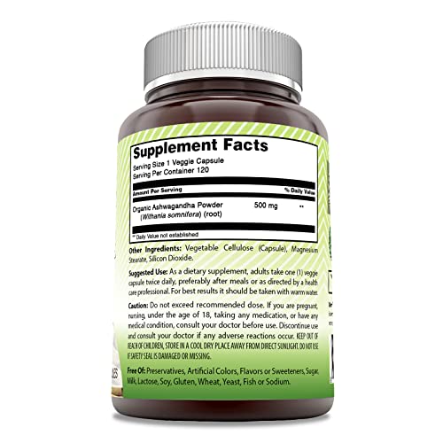 500 mg ashwagandha for stress relief