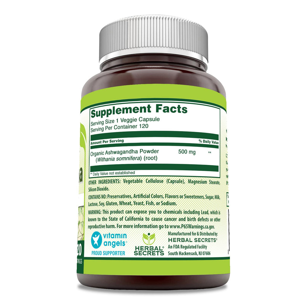 500 mg Ashwagandha for stress relief