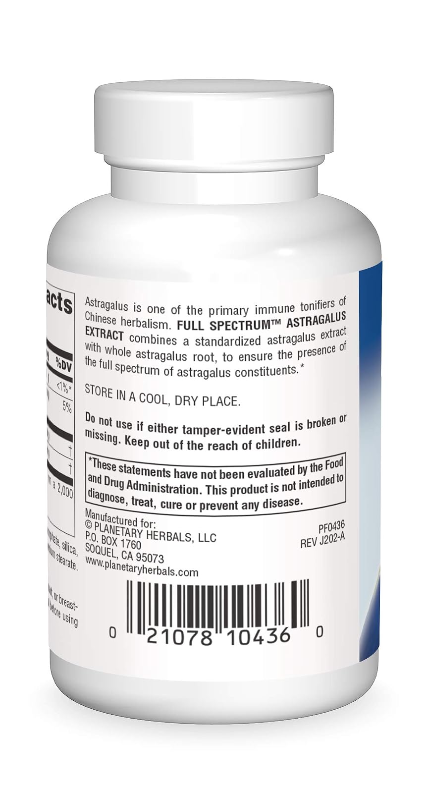 500 mg Astragalus tablets for wellness