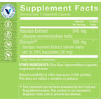 500 mg Bacopa Monnieri herbal supplement