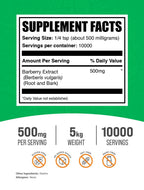 500 mg Barberry Extract for health