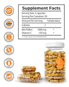 500 mg Bee Pollen capsules for wellness
