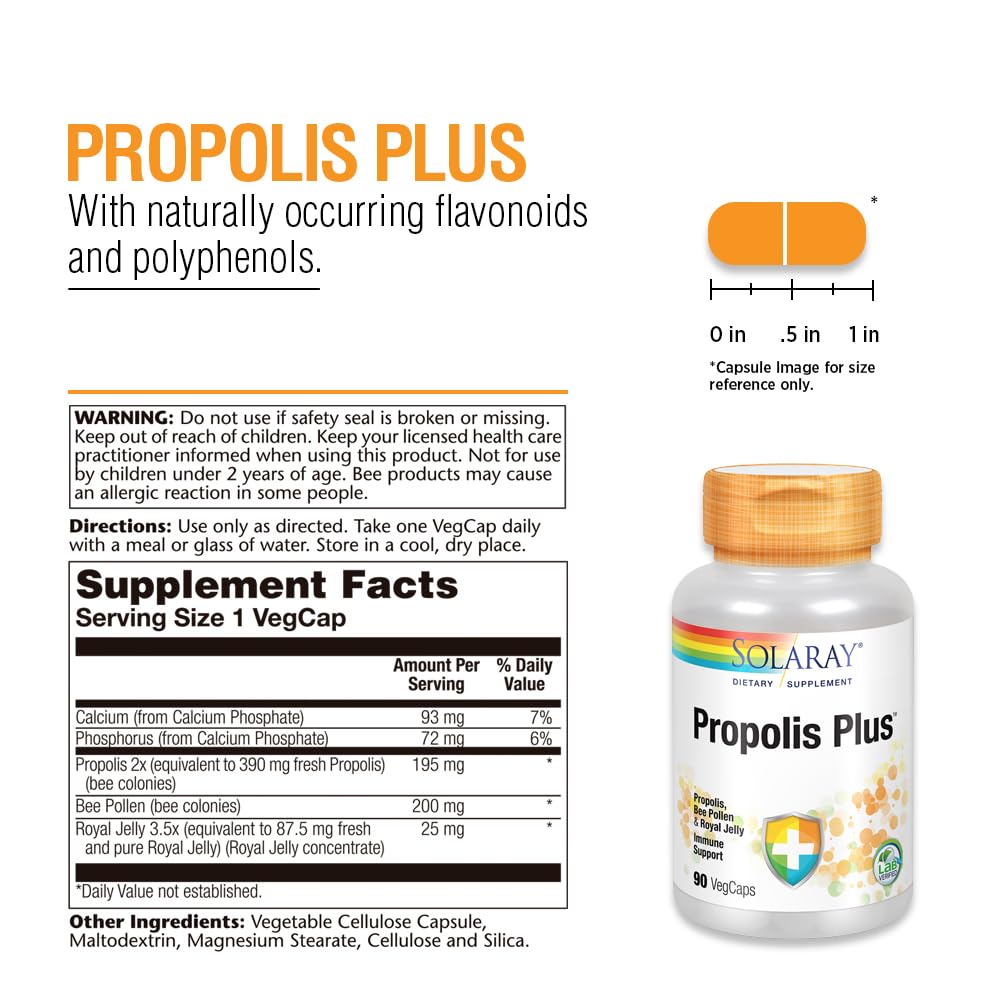 500 mg bee pollen multivitamin supplement