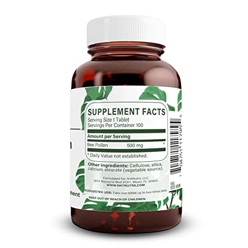 500 mg bee pollen supplement