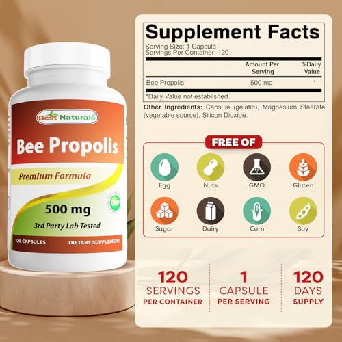 500 mg Bee Propolis health benefits