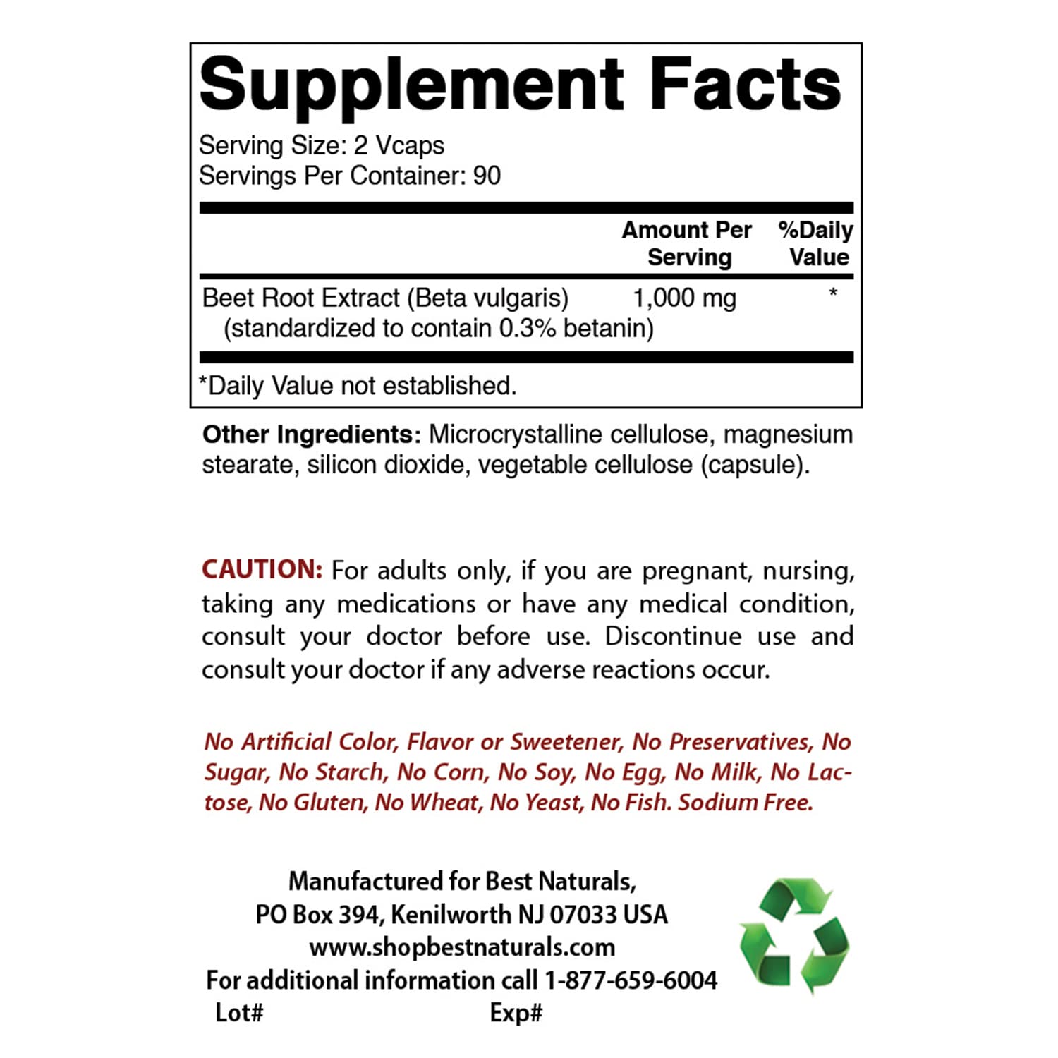 500 mg beet root supplement benefits