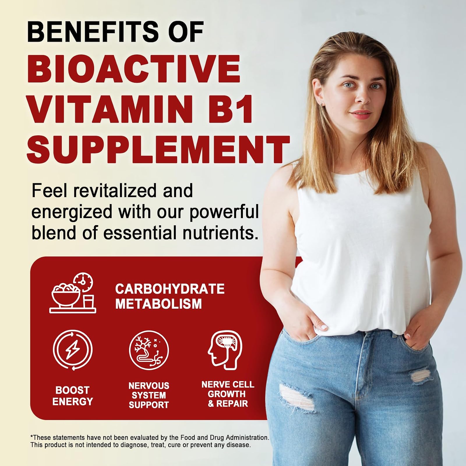 500 mg Benfotiamine for nerve health