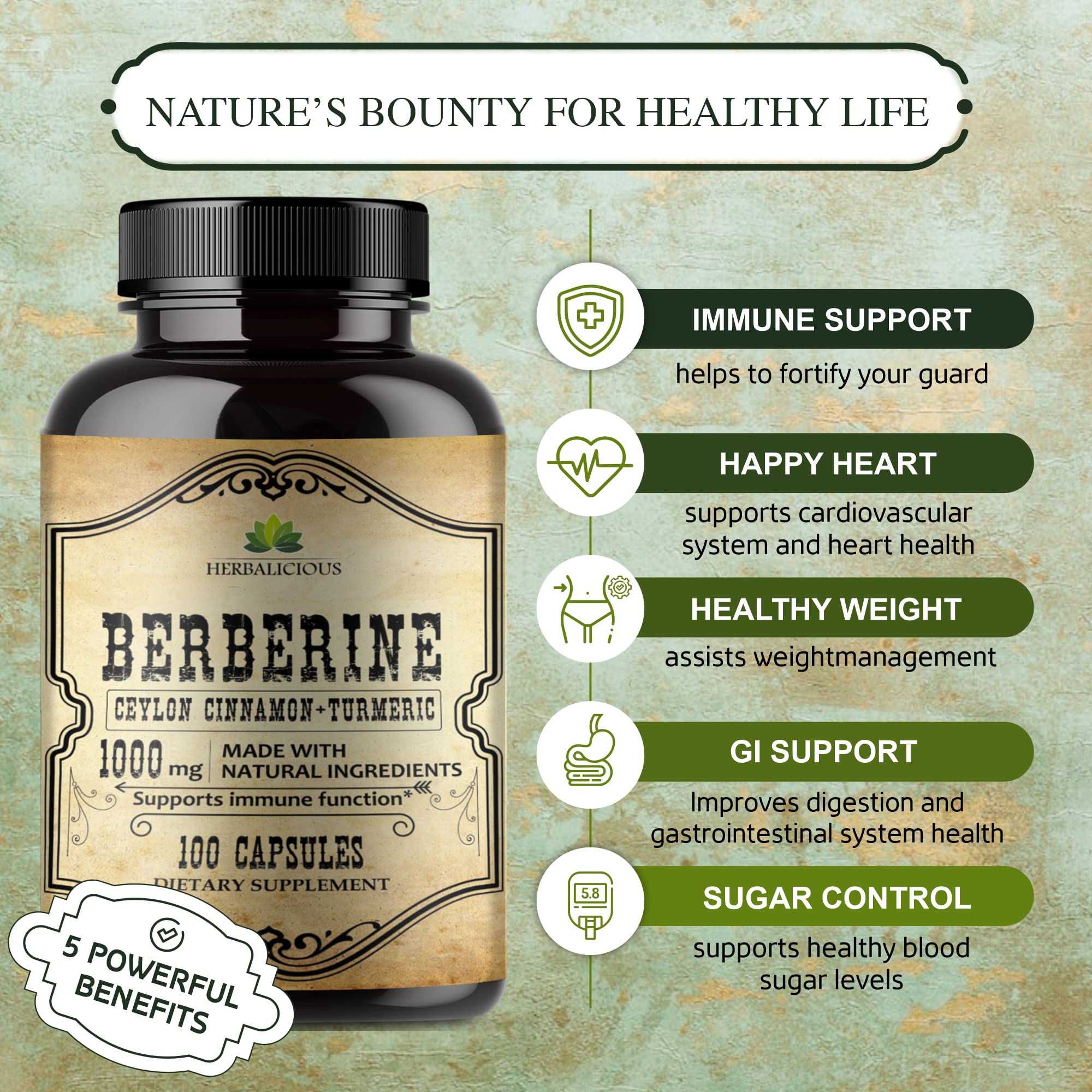 500 mg berberine capsules for energy