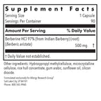 500 mg Berberine capsules for wellness