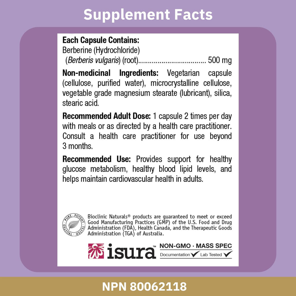 500 mg berberine hcl capsules