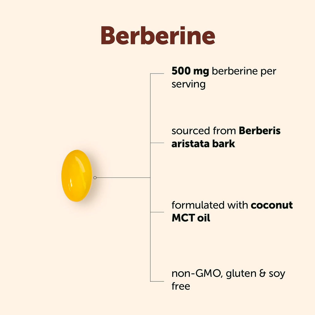 500 mg Berberine softgels for health