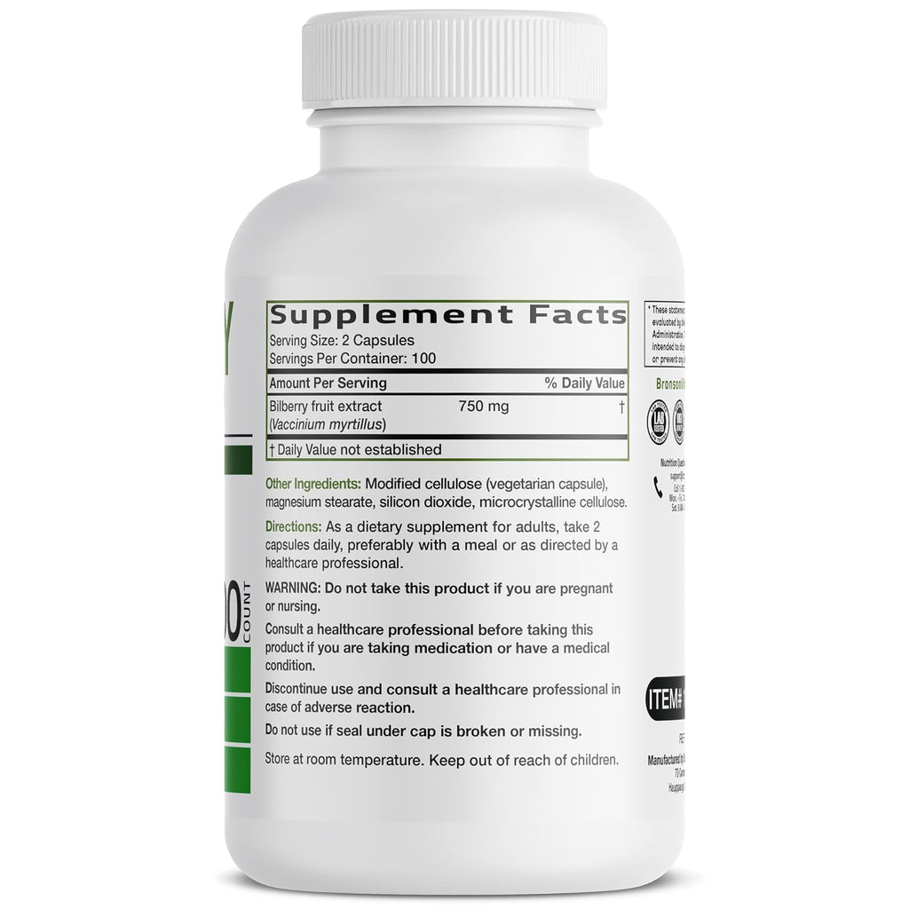 500 mg bilberry health benefits