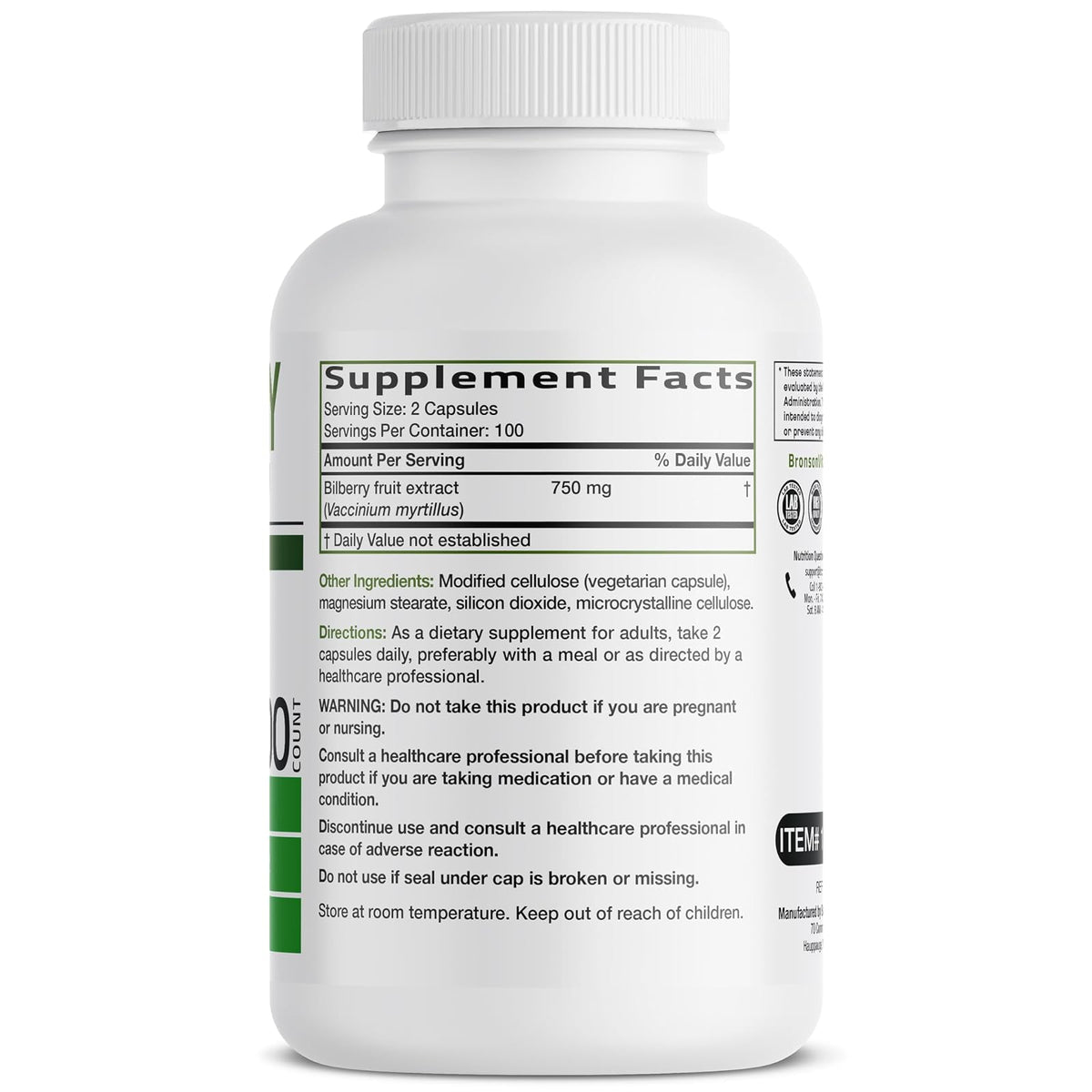 500 mg bilberry health benefits