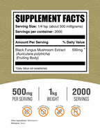 500 mg black fungus extract benefits