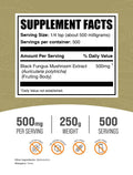 500 mg black fungus mushroom supplement