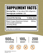 500 mg black fungus supplement