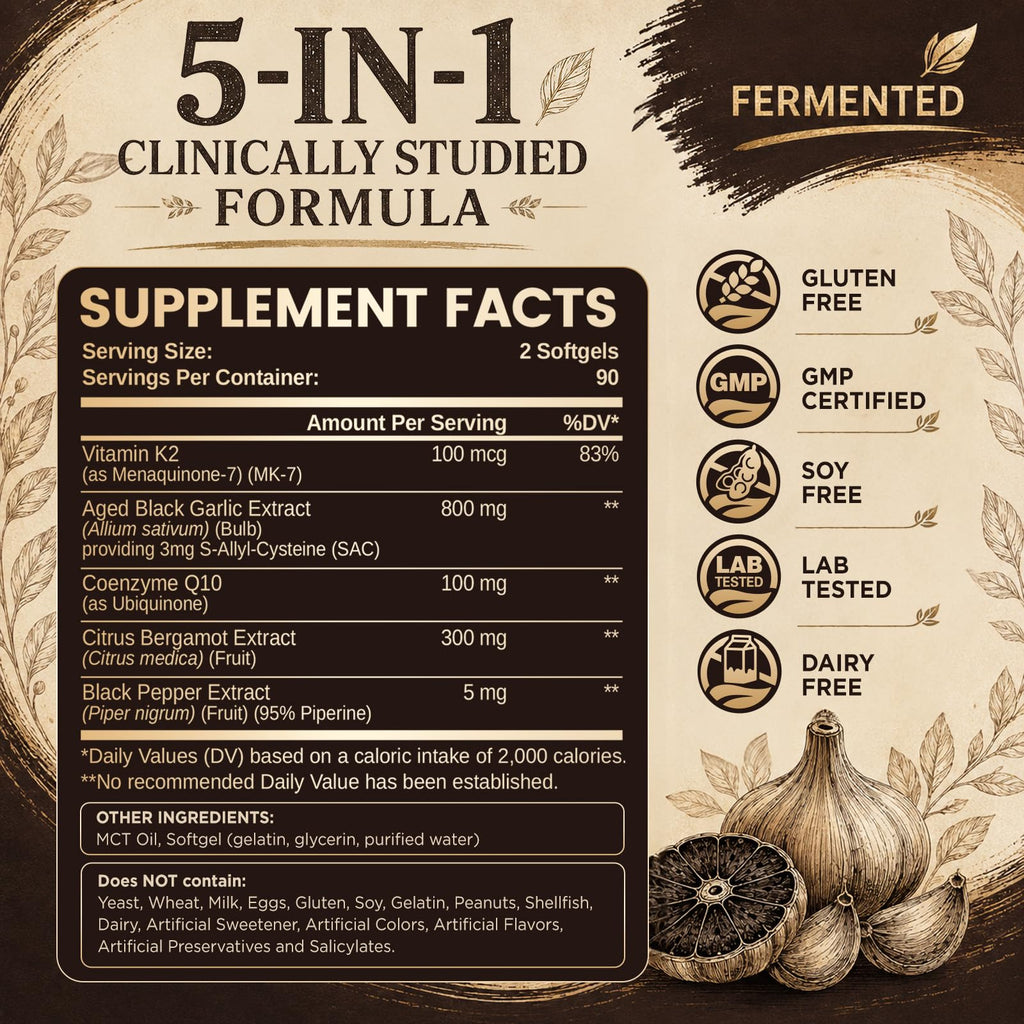 500 mg black garlic softgels