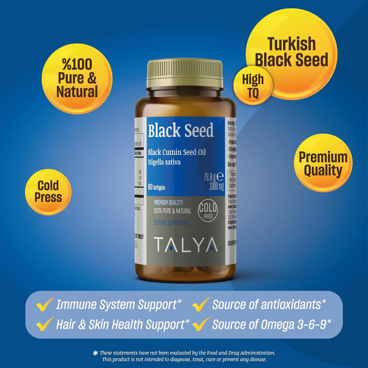 500 mg black seed oil capsules