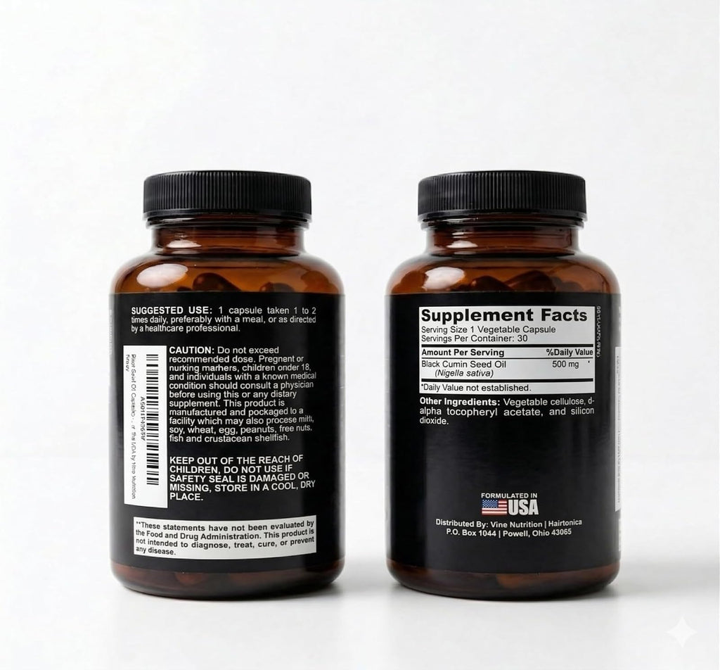 500 mg black seed oil capsules