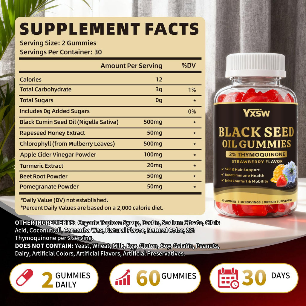 500 mg black seed oil gummies for immunity
