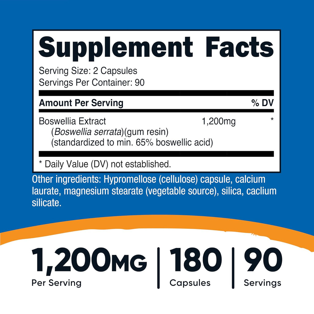 500 mg Boswellia for joint support
