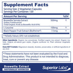 500 mg Boswellia for joint support