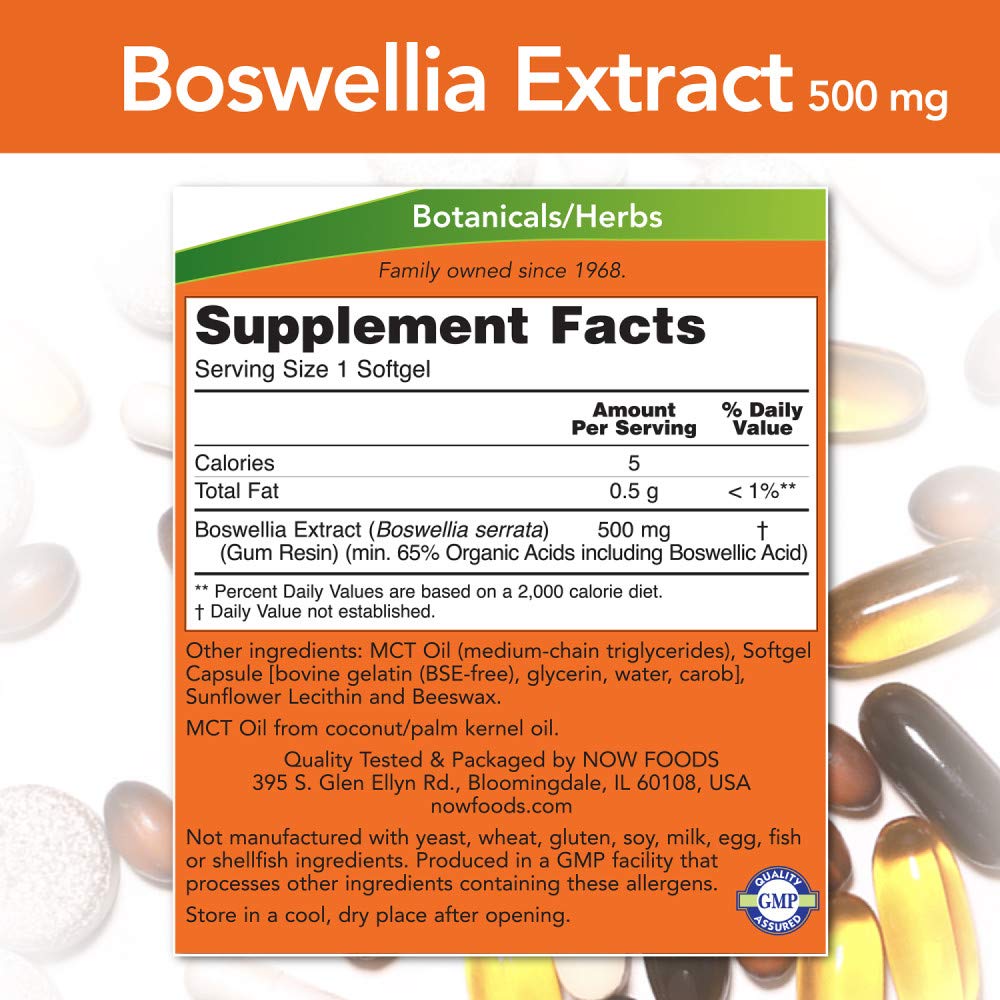 500 mg Boswellia softgels for health
