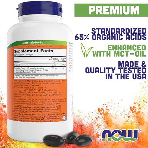 500 mg Boswellia softgels for inflammation