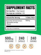 500 mg Boswellia supplement benefits