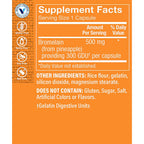 500 mg Bromelain capsules for digestion