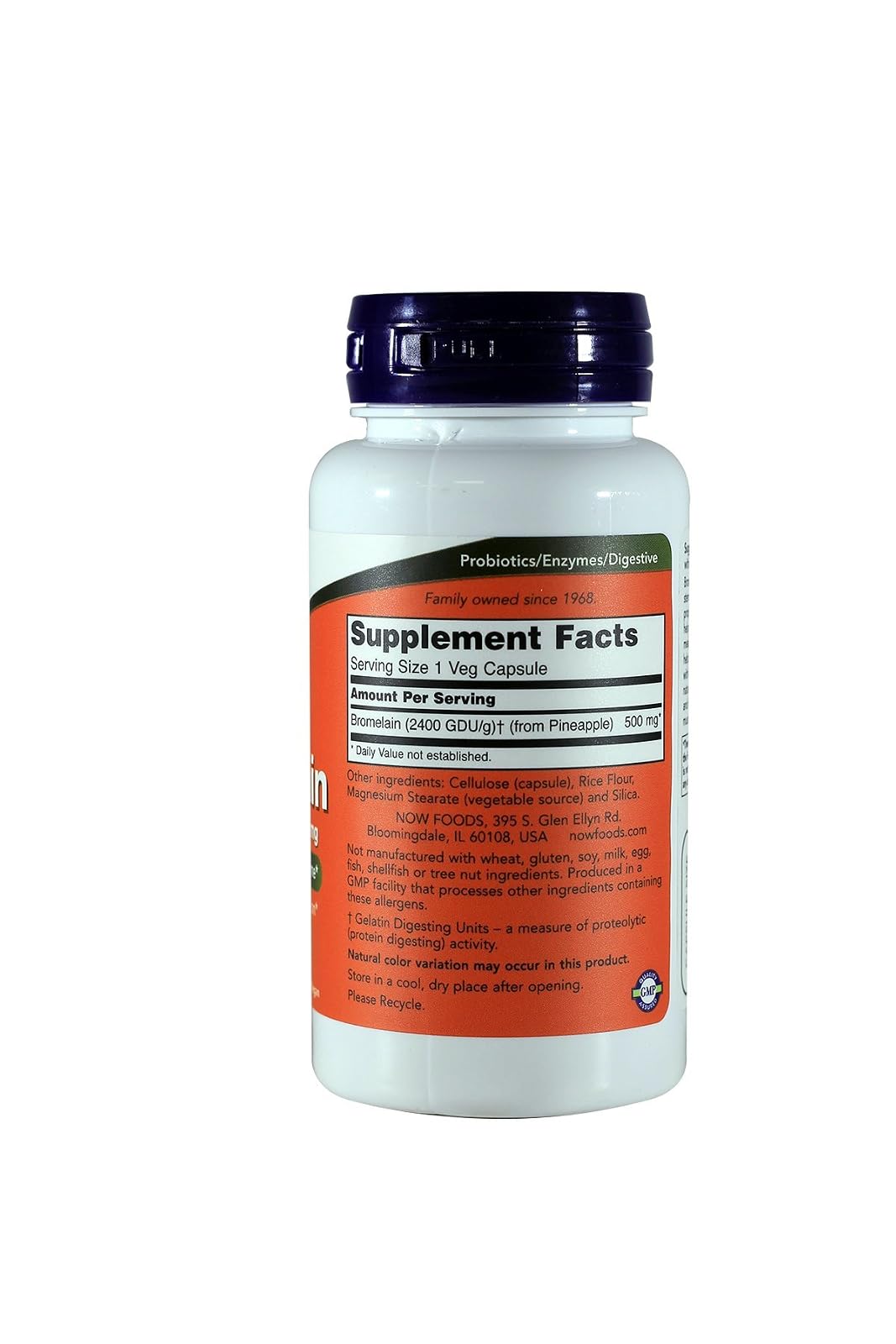 500 mg Bromelain capsules for digestion