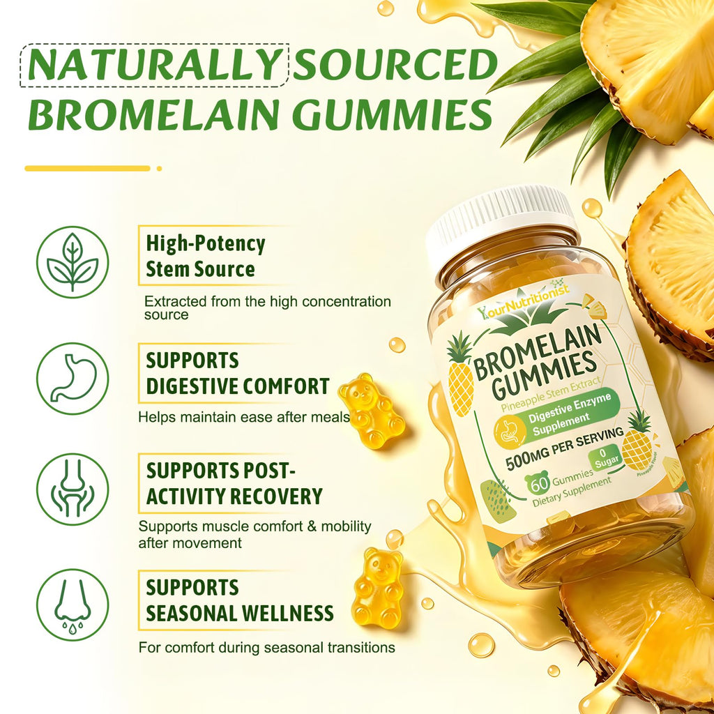 500 mg bromelain enzyme supplement